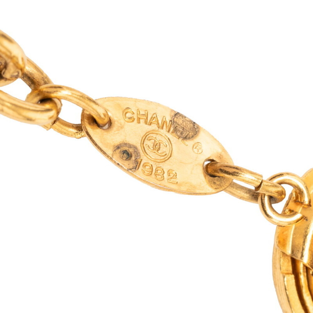 CHANEL | Jewelry | Chanel Coco Mark Logo Plate Chain Pendant Necklace ...